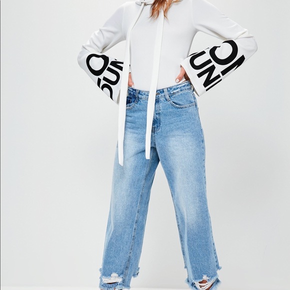 Missguided | Tops | Euclondunnmissguided Hoodie Wide Ls Bodysuit | Poshmark